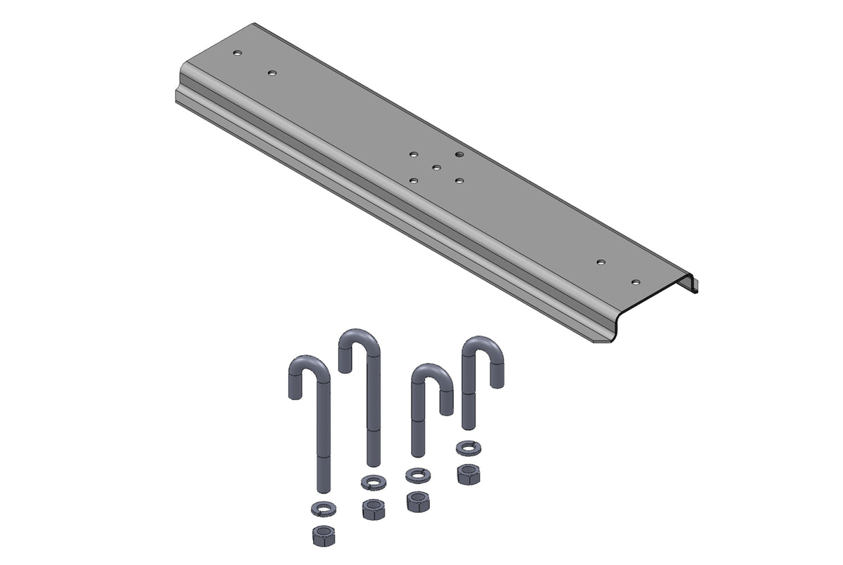 Channel Rack-To-Runway Mounting Plate using J -Bolts 20 to 24" W CPI 1