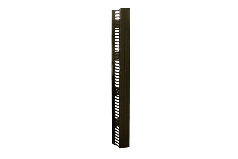 Velocity Double-Sided Black Vertical Cable Manager 8'H 51/52U Racks 91