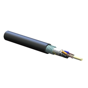 Fiber Optic Cable, Black, Singlemode (OS2), 24 Fiber Graybar 024EUC-T4