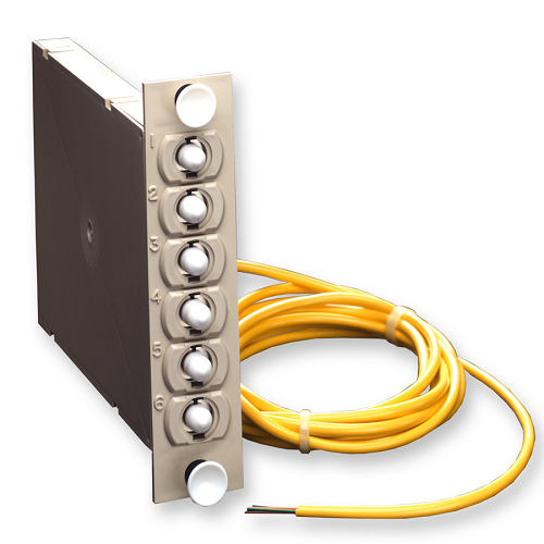 FDC Unit Connector Panel ST Compatible Adapters 6-in 6 F Single-mode
