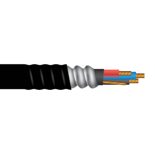 ECS TK10-04-1KV 10 AWG 4C Stranded BC Unshielded Interlocking Al Armou