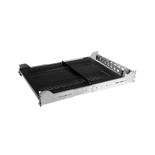 2U 19” Vented Sliding Server Rack Tray Shelf 24" Deep Holds Upto 50.1