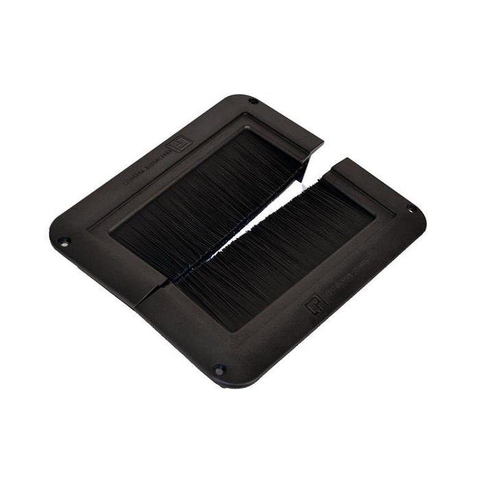 Rectangular Raised Floor Grommet 1 Each Black CPI 13671-001