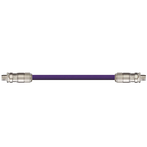 Igus Connector M12 x-coded Bare Copper Shield TC Braid Harnessed CAT5e