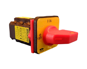 Springer Controls/MERZ 16A 3-Pole Disconnect Switch Red/Yellow Front-M