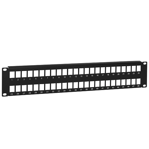 Blank Patch Panel 48-Port Rack Mount