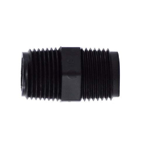 1/4" Black Poly Hex Pipe Plastic Fittings 28612B