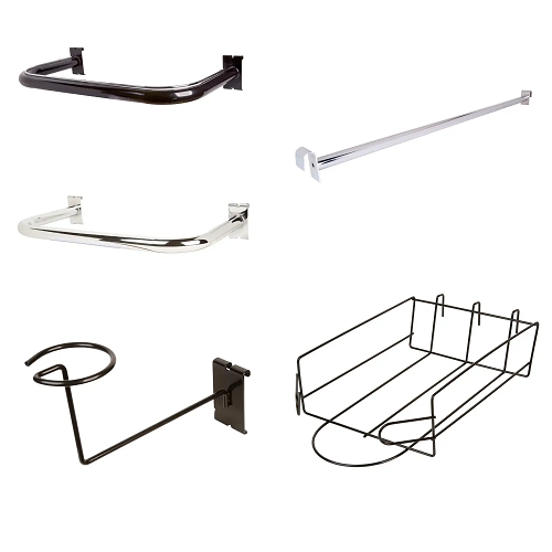 Gridwall Hangrails and Cap Displays