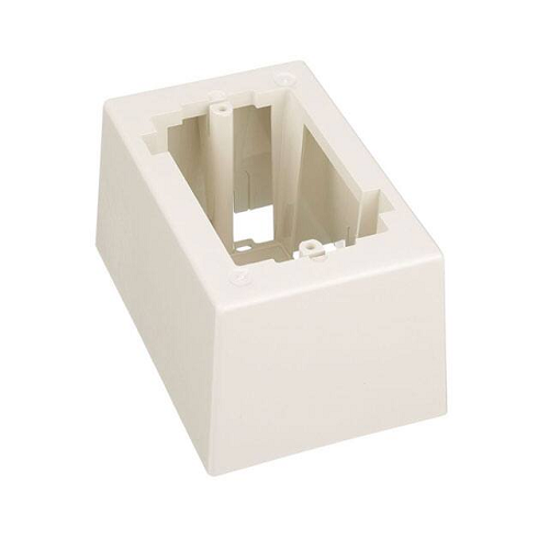 Surface Raceway Off-White Low Voltage 1-gang Junction Box PANDUIT JB1D