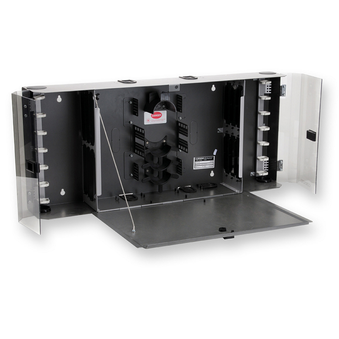 Pretium Wall-Mountable Housing (PWH) Holds 12 CCH Connector Panels COR