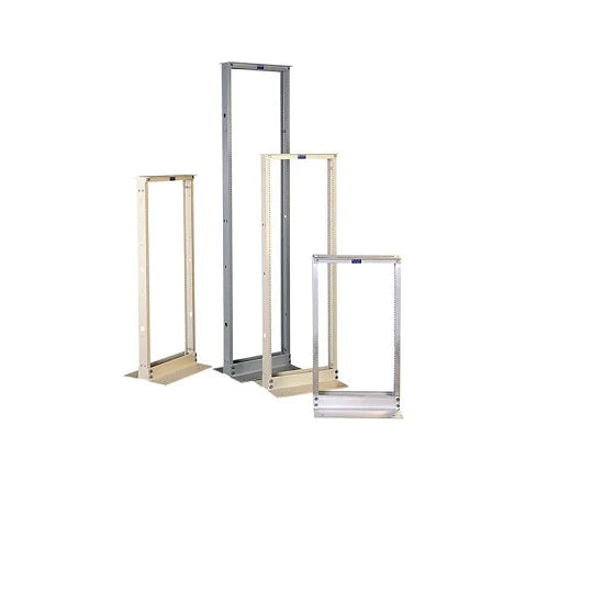 Universal Rack Gray 23"EIA 2 Post Rack 7.6'H 48U 2 Top Angles CPI 4638