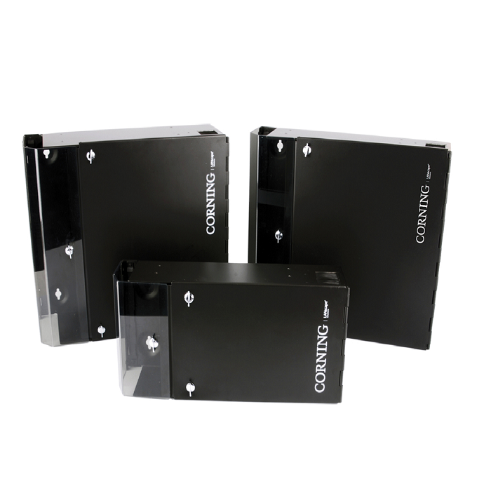 Wall-Mountable Connector Housing (WCH) Holds 4 CCH Connector Panels ...