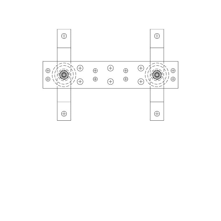 BICSI & ANSI/TIA Secondary Bonding Busbars Kit grounding Rack 12"W CPI