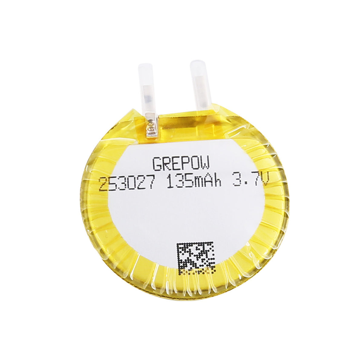 Grepow 135mAh 3.7V LiPo Round Shaped Battery