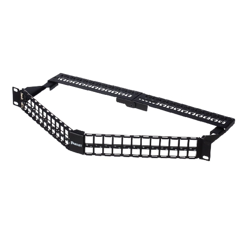 Keystone Ang All Metal Patch Panel Flush Mounted 48 Port KPA48WSBL