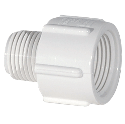 3/8" X 1/2" MPT X FPT Connection Schedule 40 PVC IPT Adapter 446-053S