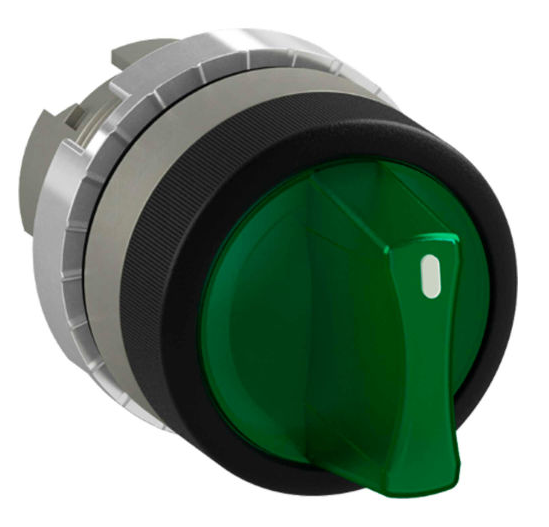 22mm ABB Illuminated Selector Green Z CAM P9M-SLZ0V
