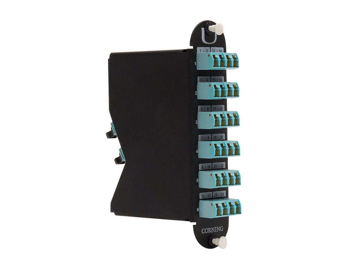 Plug & Play Universal Module Low-Loss 24 F Shuttered LC to MTP 50 µm M