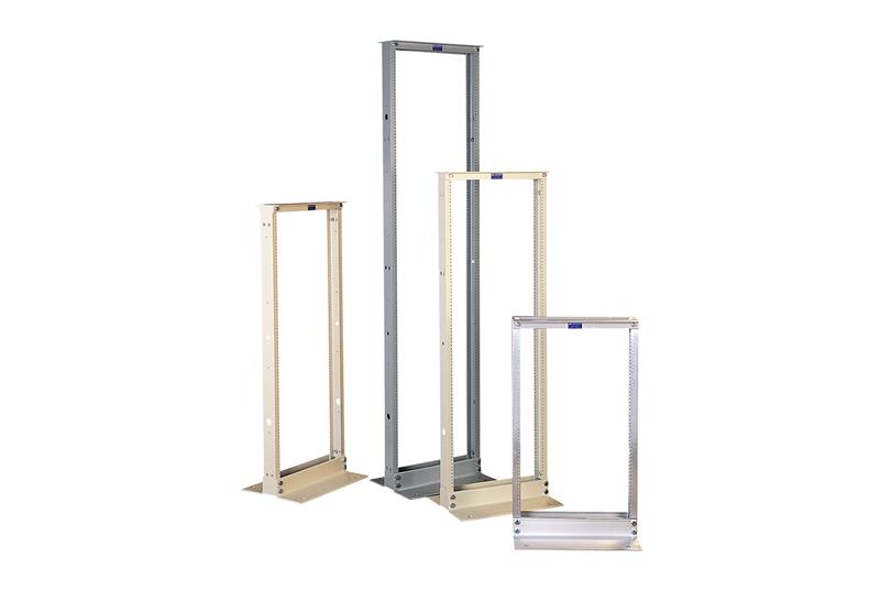 Universal Rack Black 19"EIA 2 Post Rack 6.6'H 41U 2 Top Angles CPI 463