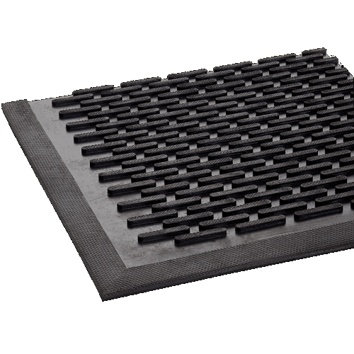 4' x 6' Crown-Tred Medium Traffic Outdoor Scraper Black Mats