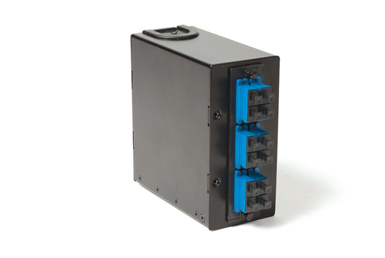 DIN Rail System Enclosures Accommodates 1 Adapter Plate Black OPTICAL