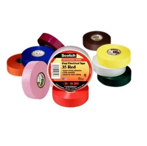 3/4 in 3M Scotch Vinyl Color Coding Electrical Tape 35