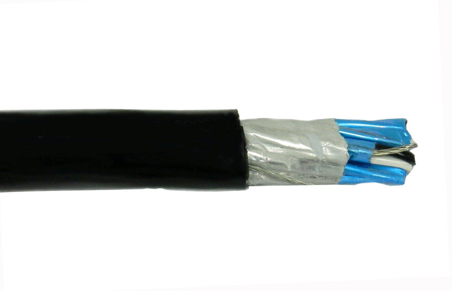 Alpha Wire 1743C 20/4 20 AWG 4 Conductors 300V Braid PVC Insulation Co