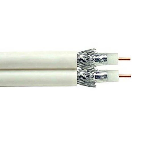 Wavenet RG6URWH2-DBC-500 18 AWG 1C Solid Bare Copper RG6/U Dual Siames
