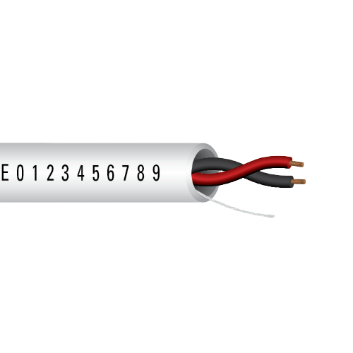 18 AWG 2C Strand Bare Copper Unshielded Plenum Low-Smoke PVC Instituti