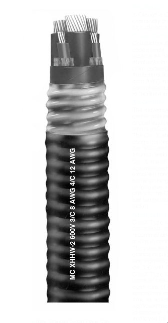 546-31-3083 C-L-X Type MC (XHHW-2) - 12 AWG - 3 Conductors