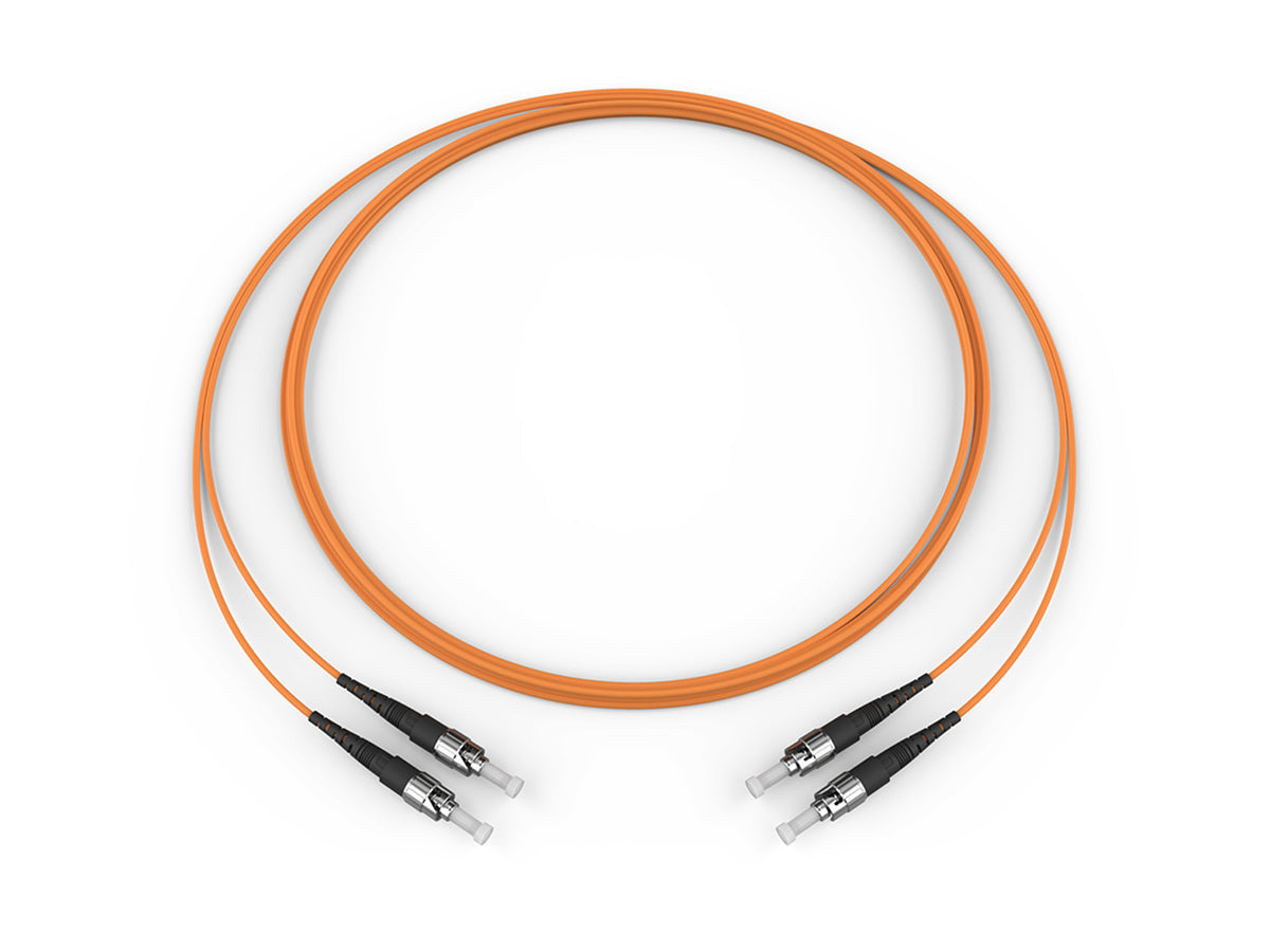 Fiber Optic Jumper 2 F ST compatible to ST compatible Zipcord Cable St