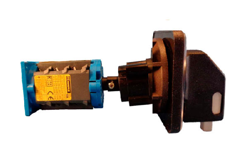 Springer Controls/MERZ 16A 3-Pole Disconnect Switch Black/Grey Din-Mou