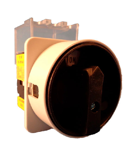 Springer Controls/MERZ 125A 3-Pole Disconnect Switch Black/Grey Front-