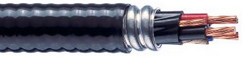 8/4 Teck 90 Bare Copper Aluminum Interlocked Armored Cable With Ground ...